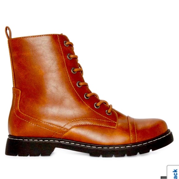 Arizona Jean Company | Shoes | Arizona Combat Boots Faux Leather Boots ...